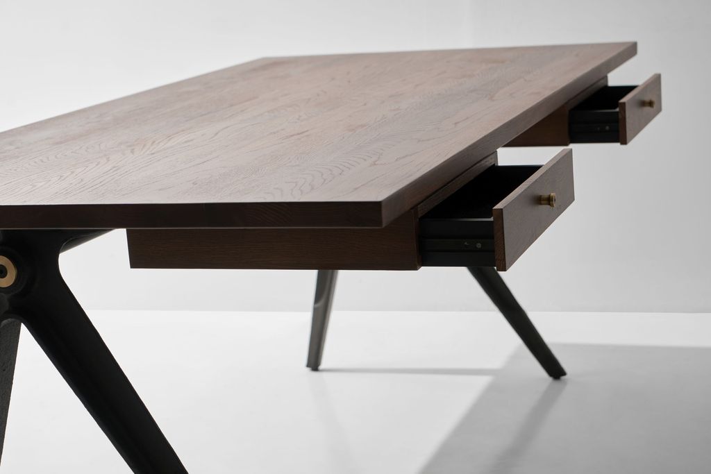 Compass Desk Double Drawer - Consoles & bureaux | Livingstone