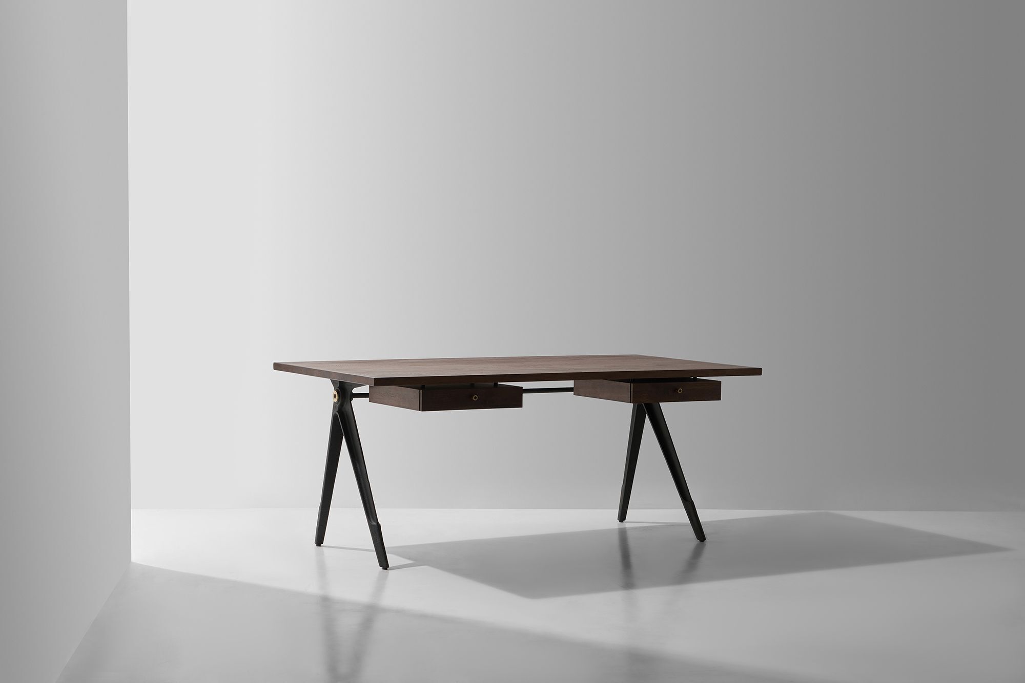 Compass Desk Double Drawer - Consoles & bureaux | Livingstone