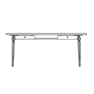 Compass Desk Double Drawer - Consoles & bureaux | Livingstone